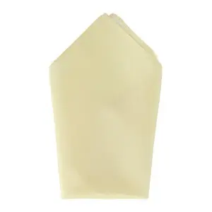 Trafalgar The Gatsby Silk Pocket Square 12x12 Formal Accent - Yellow