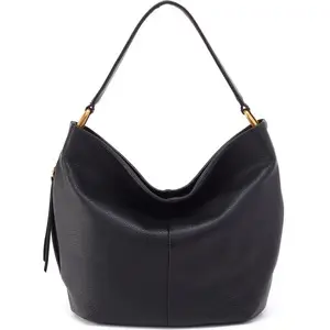 Women's Black Leather Hobo Bags