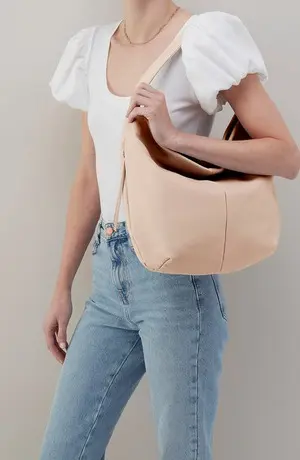 Hobo Harley Leather Bag - Stonewash