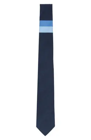 BROOKLYN BRIGADE Bar Stripe Cotton Neck Tie