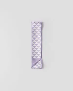 Prada Prada Printed Silk Neck Tie Wisteria+white