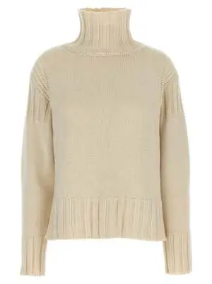 JIL SANDER Ribbed Detail Cashmere Sweater