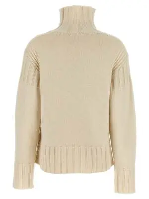 JIL SANDER Ribbed Detail Cashmere Sweater