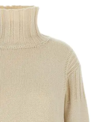 JIL SANDER Ribbed Detail Cashmere Sweater