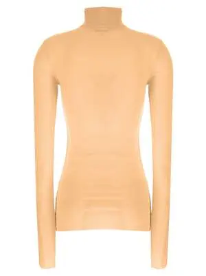 JIL SANDER Silk Turtleneck Top - Pink