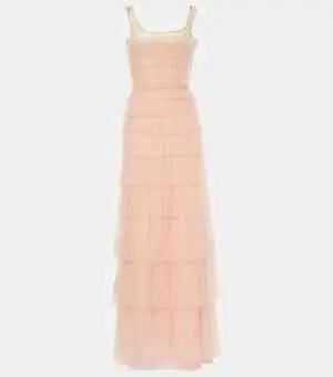 Costarellos Tiered Evening Dresses