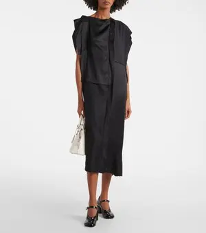 MAISON MARGIELA Gathered Midi Dress