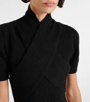 PATOU Wool And Cashmere Dress - Black