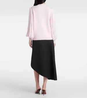 Alaïa Tasseled Wool Sweater - Pink