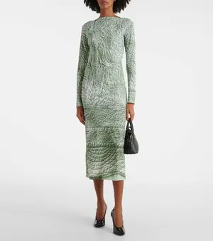 MAISON MARGIELA Printed Jersey Midi Dress