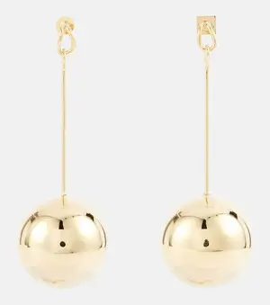 Jacquemus Les Grandes Boucles Nodo Drop Earrings - Gold