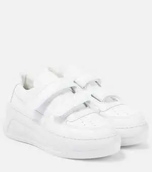 Acne Studios Leather Platform Sneakers - White