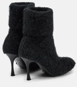GIANVITO ROSSI 85 Knitted Bootie