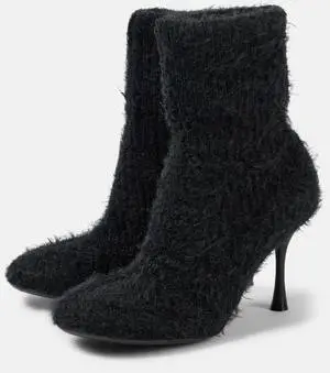 GIANVITO ROSSI 85 Knitted Bootie