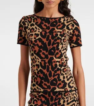 Blumarine Leopard-print Top