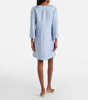 Valentino Garavani Crepe Couture Mini Dress - Blue
