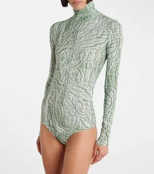 MAISON MARGIELA Printed Jersey Bodysuit