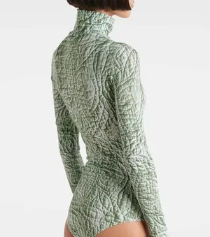 MAISON MARGIELA Printed Jersey Bodysuit