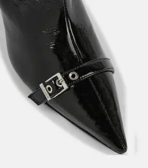 GANNI Eyelets Faux Leather Knee-high Boots