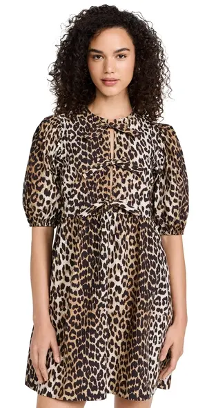 Ganni Gathered Day Dresses