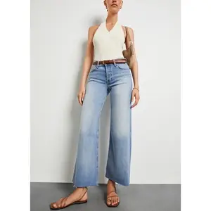 RE/DONE Mid-rise Wide-leg Cropped Jeans