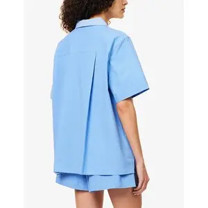 HAY Outline Relaxed-fit Short-sleeve Cotton Pyjama Shirt