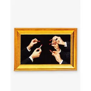 SELETTI Wears Toiletpaper Lipsticks Polyester And Plastic Mat 60cm X 90cm - One-color