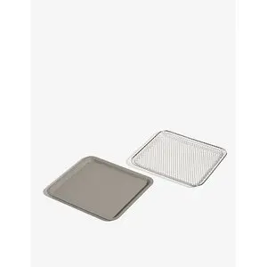 OUR PLACE Wonder Oven Chromed-steel Air-fryer Basket And Aluminium Bake Pan - Char