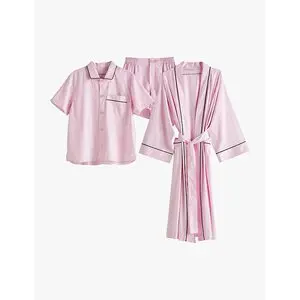 HAY Outline Contrast-trim Cotton Pyjama Shorts - Soft Pink