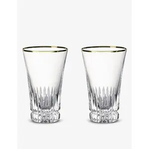 VILLEROY & BOCH Grand Royal Gold Crystal-glass Tall Glasses Set Of 2 - One-color