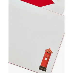Smythson Postbox Correspondence Cards Pack Of 10