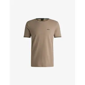 BOSS Logo-print Short-sleeve Cotton T-shirt - Light/pastel Green