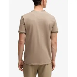 BOSS Logo-print Short-sleeve Cotton T-shirt - Light/pastel Green