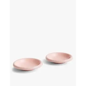 HAY Barro Round Terracotta Bowls Set Of Two - Pink