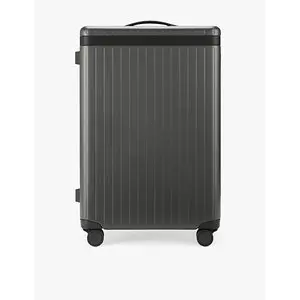 CARL FRIEDRIK The Check-in Polycarbonate Suitcase - Black / Black