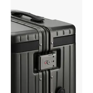 CARL FRIEDRIK The Check-in Polycarbonate Suitcase - Black / Black