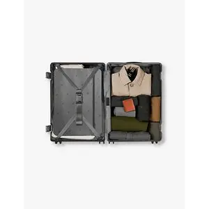 CARL FRIEDRIK The Check-in Polycarbonate Suitcase - Black / Black