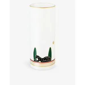 CARTIER Panthère De Porcelain Vase 22cm - White