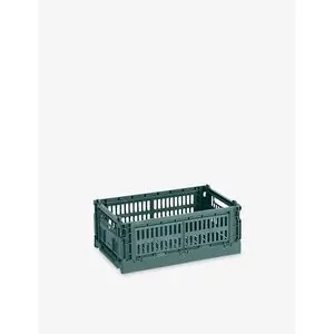 HAY Stackable Small Crate - Dark Green