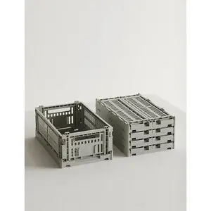 HAY Stackable Small Crate - Grey