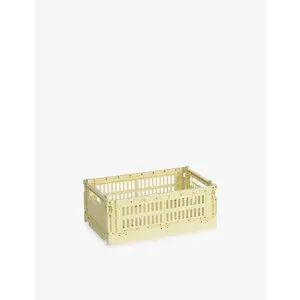 HAY Stackable Small Crate - Light Yellow