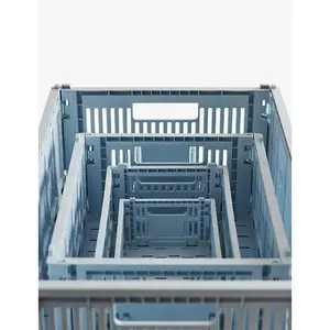HAY Stackable Small Crate - Soft Blue