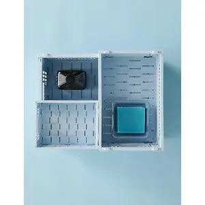 HAY Stackable Small Crate - Soft Blue
