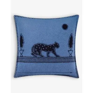 Cartier PanthèRe De Hand-Finished Merino Wool Cushion 50cm X 50 Cm