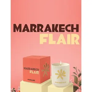 Assouline Travel From Home Marrakech Flair Wax Travel Candle 319g - Creme