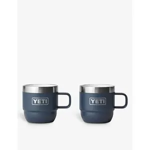 YETI Rambler 6oz Stainless-steel Espresso Mug Pack Of Two Navy