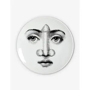 FORNASETTI Themes And Variations N.336 Round Porcelain Wall Plate 26cm - One-color