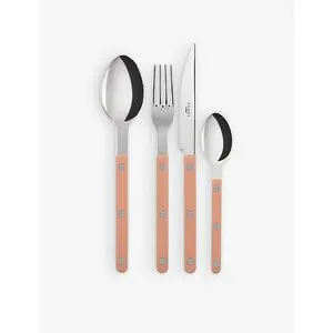 SABRE Bistrot Stainless-steel And Acrylic Cutlery Set Of Four - Nude Pink