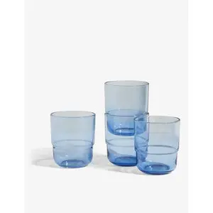 OUR PLACE Night + Day Water Glasses Set Of Four Twilight