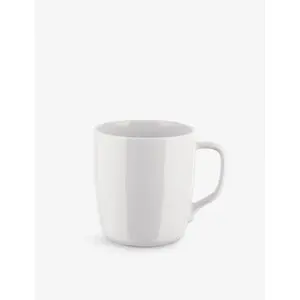 ALESSI Itsumo Square-handle Porcelain Mugs Set Of Four 8.9cm - White
